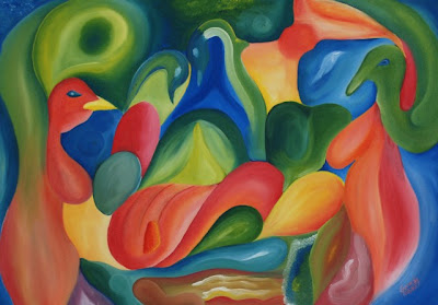 CRONICA ENSENADENSE: -- GERMAN SANTIAGO NICOLAS EXPONE "RAICES LUMINOSAS".